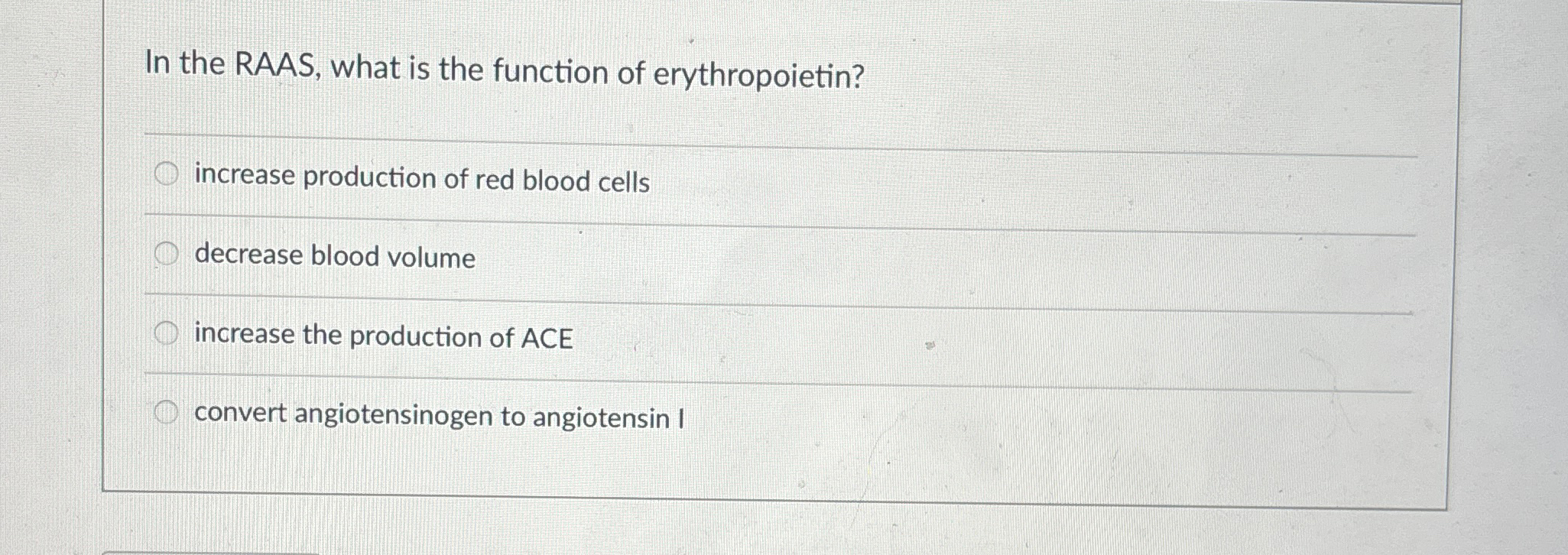 Solved In the RAAS, what is the function of | Chegg.com