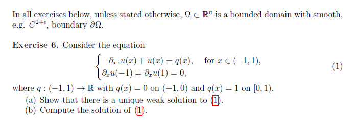 Solved In all exercises below, unless stated otherwise, | Chegg.com