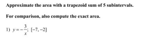 Solved Approximate the area with a trapezoid sum of 5 | Chegg.com