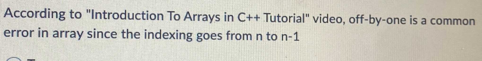 Solved According to "Introduction To Arrays in C++ | Chegg.com