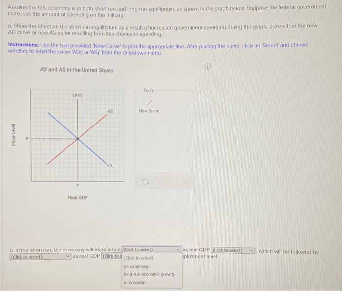 Solved Assume the U.S, economy is in both short-run and | Chegg.com