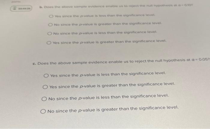 Solved Consider the following hypotheses: H0:μ≥192HA:μ
