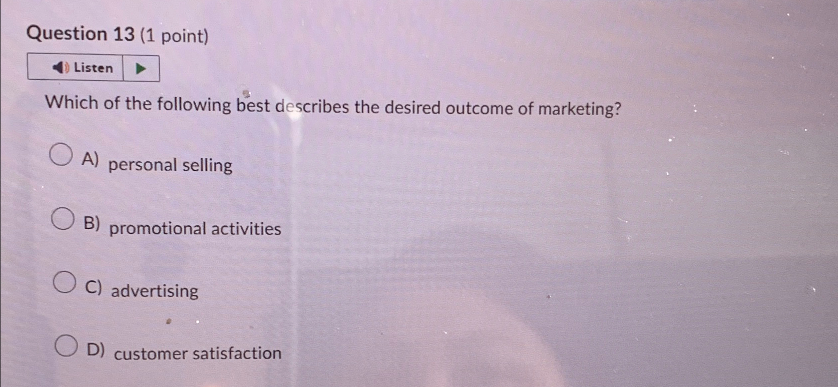 Solved Question 13 (1 ﻿point)ListenWhich of the following | Chegg.com