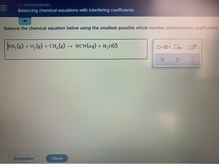 Solved O STOICHIOMETRY Balancing chemical equations with | Chegg.com