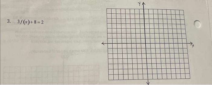 3. 3f(x)+8=2 | Chegg.com