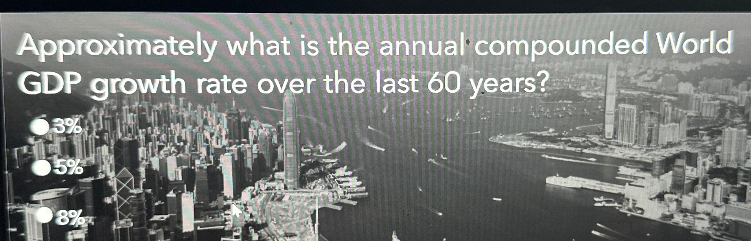 Solved Approximately what is the annual'compounded World GDP | Chegg.com