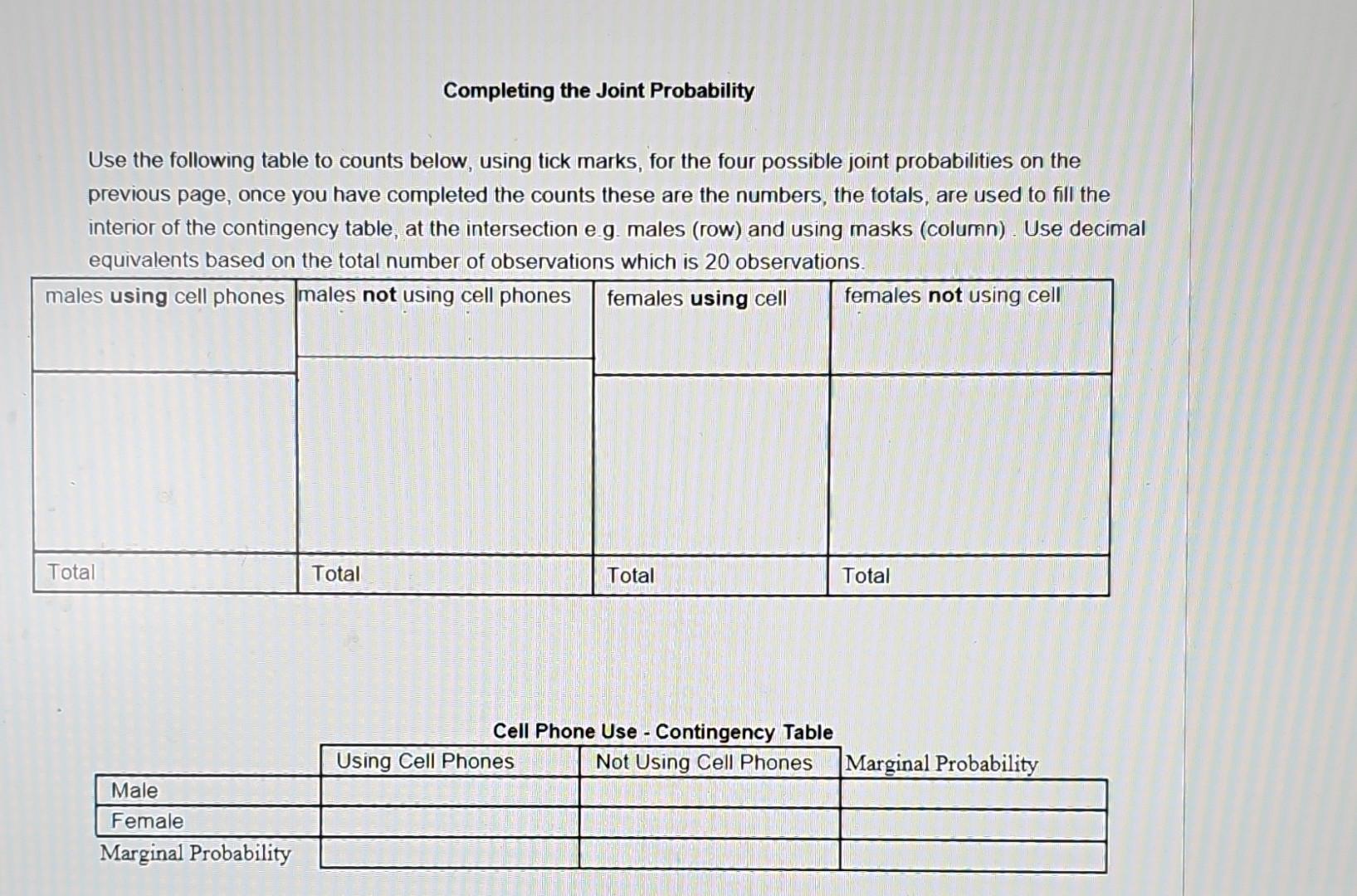 Solved Probability Research The following is an exercise to | Chegg.com