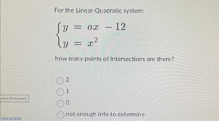 Solved For the Linear-Quadratic system: \\[ | Chegg.com