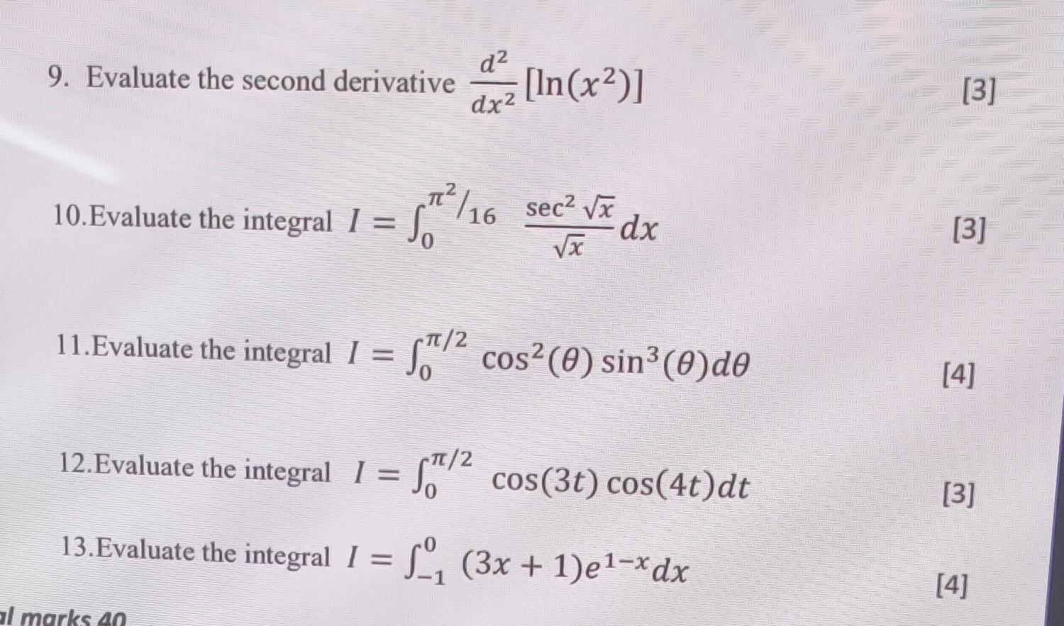 Solved derivative | Chegg.com