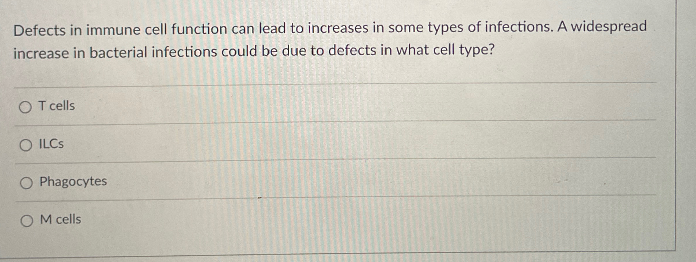 Solved Defects in immune cell function can lead to increases | Chegg.com