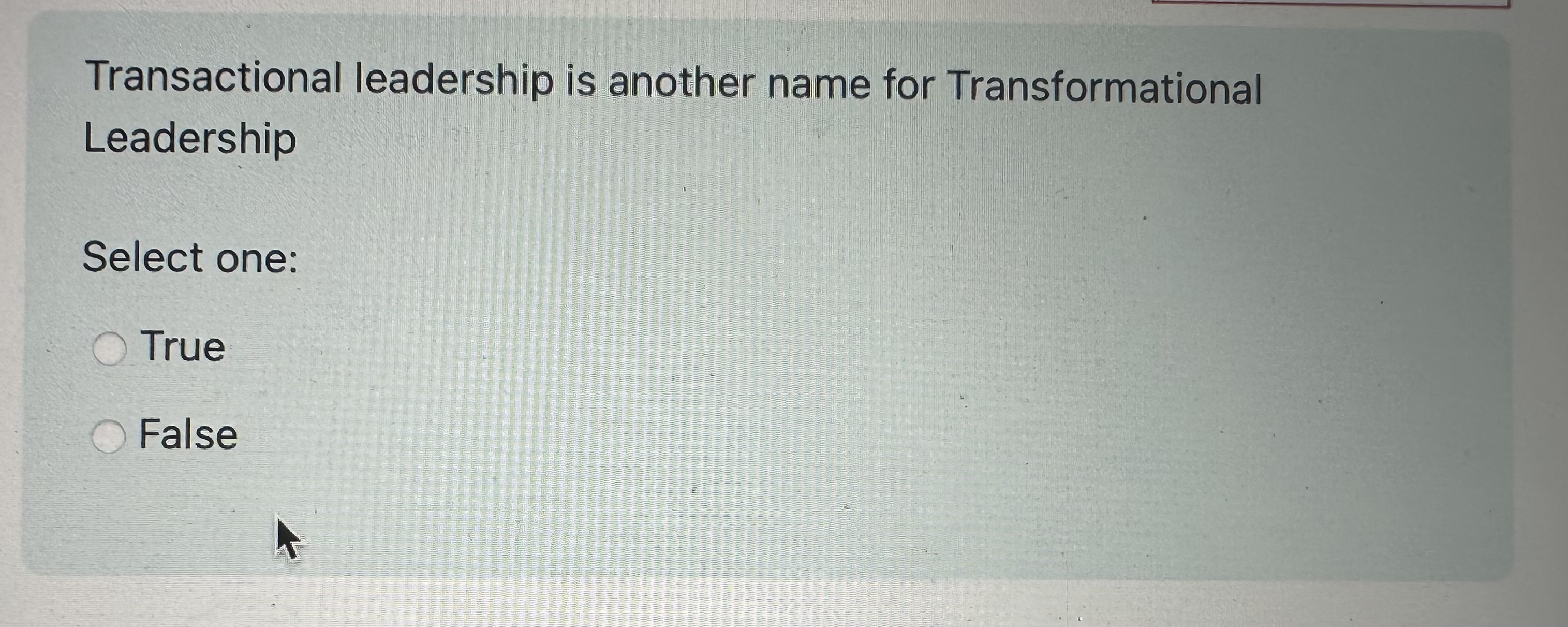 Solved Transactional leadership is another name for | Chegg.com