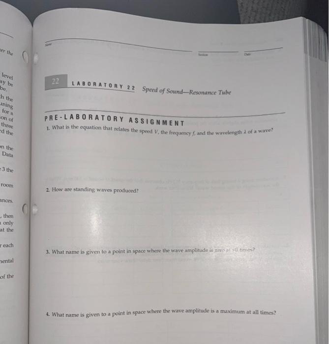 Solved PRE-LABORATORY ASSIGNMENT 1. What is the equation | Chegg.com