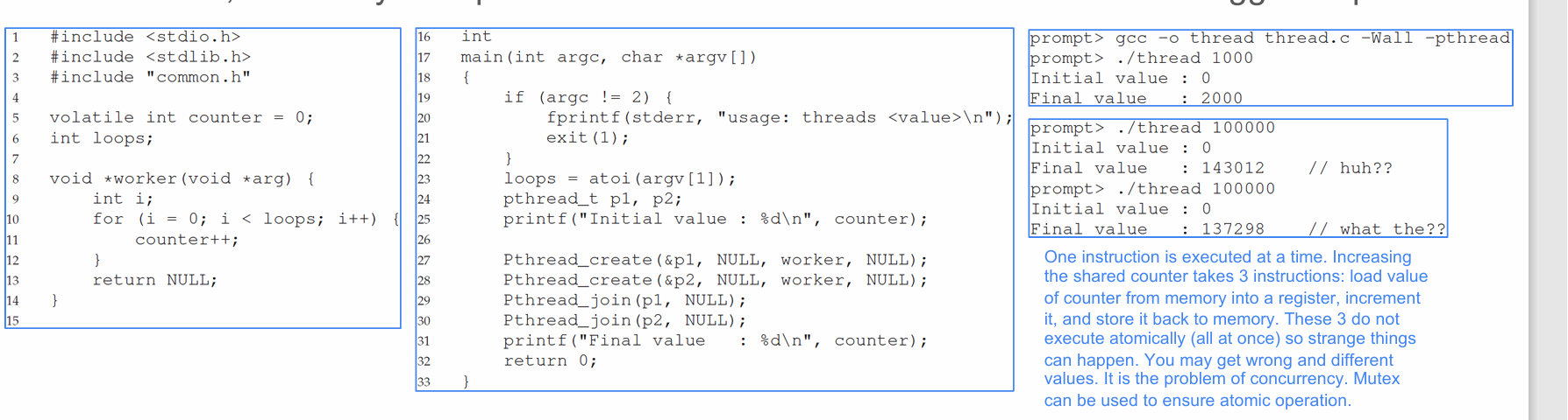 Solved 4. ﻿A mutex is an exclusive lock to avoid non-atomic | Chegg.com