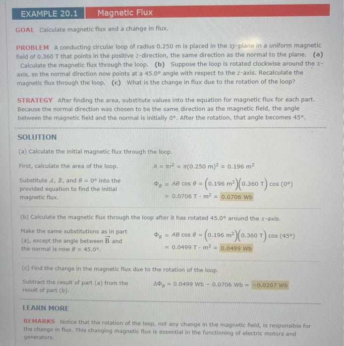 Solved GOAL Calculate magnetic flux and a change in flux. | Chegg.com