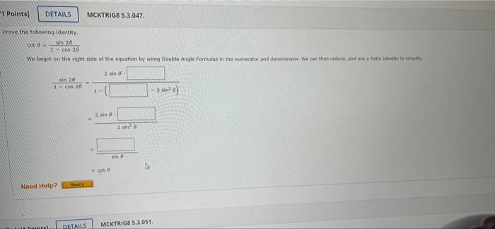 Solved prove the following identityi'd like to get it us | Chegg.com
