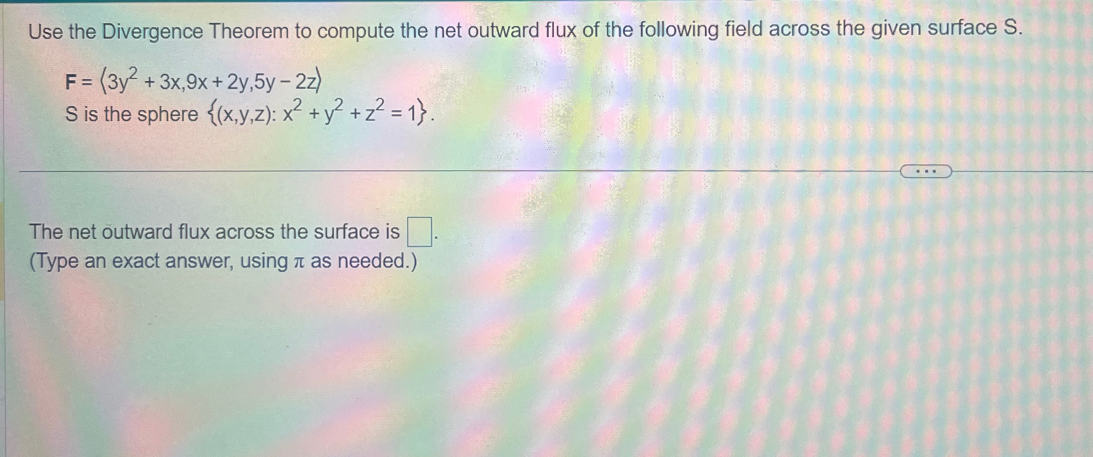 Use the Divergence Theorem to compute the net outward | Chegg.com