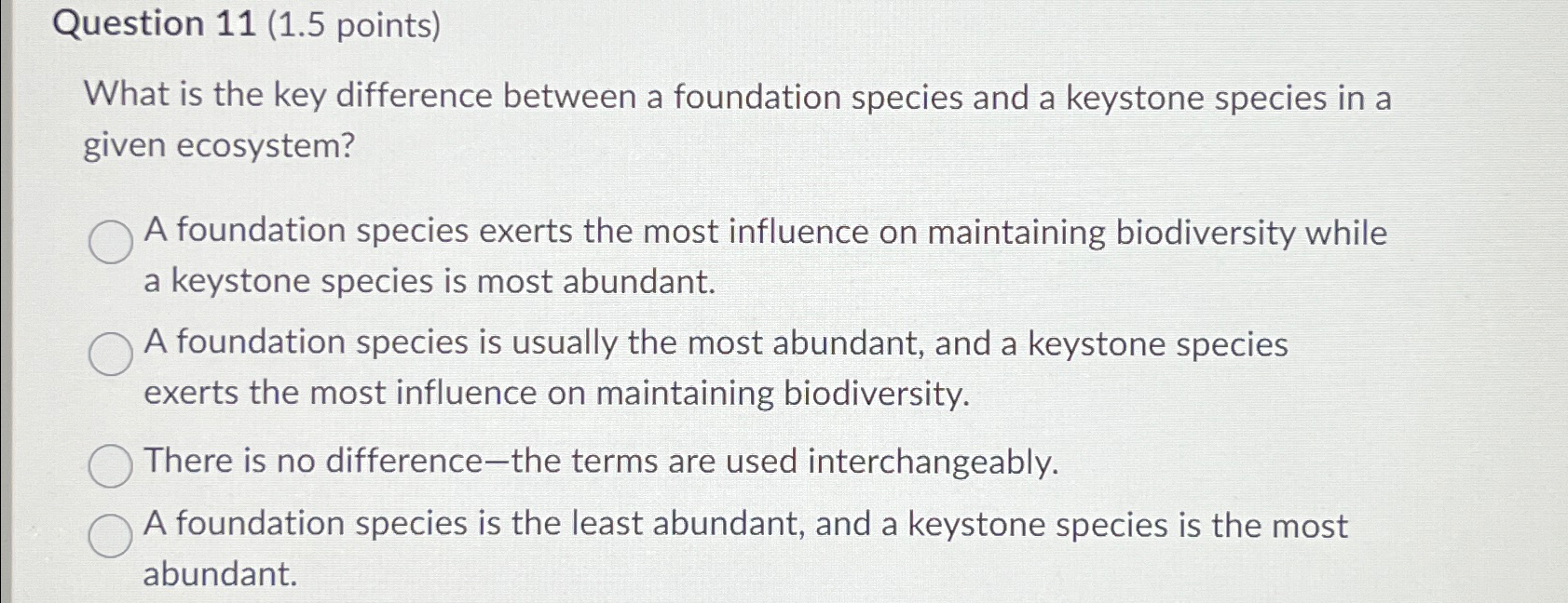 Solved Question 11 (1.5 ﻿points)What is the key difference | Chegg.com