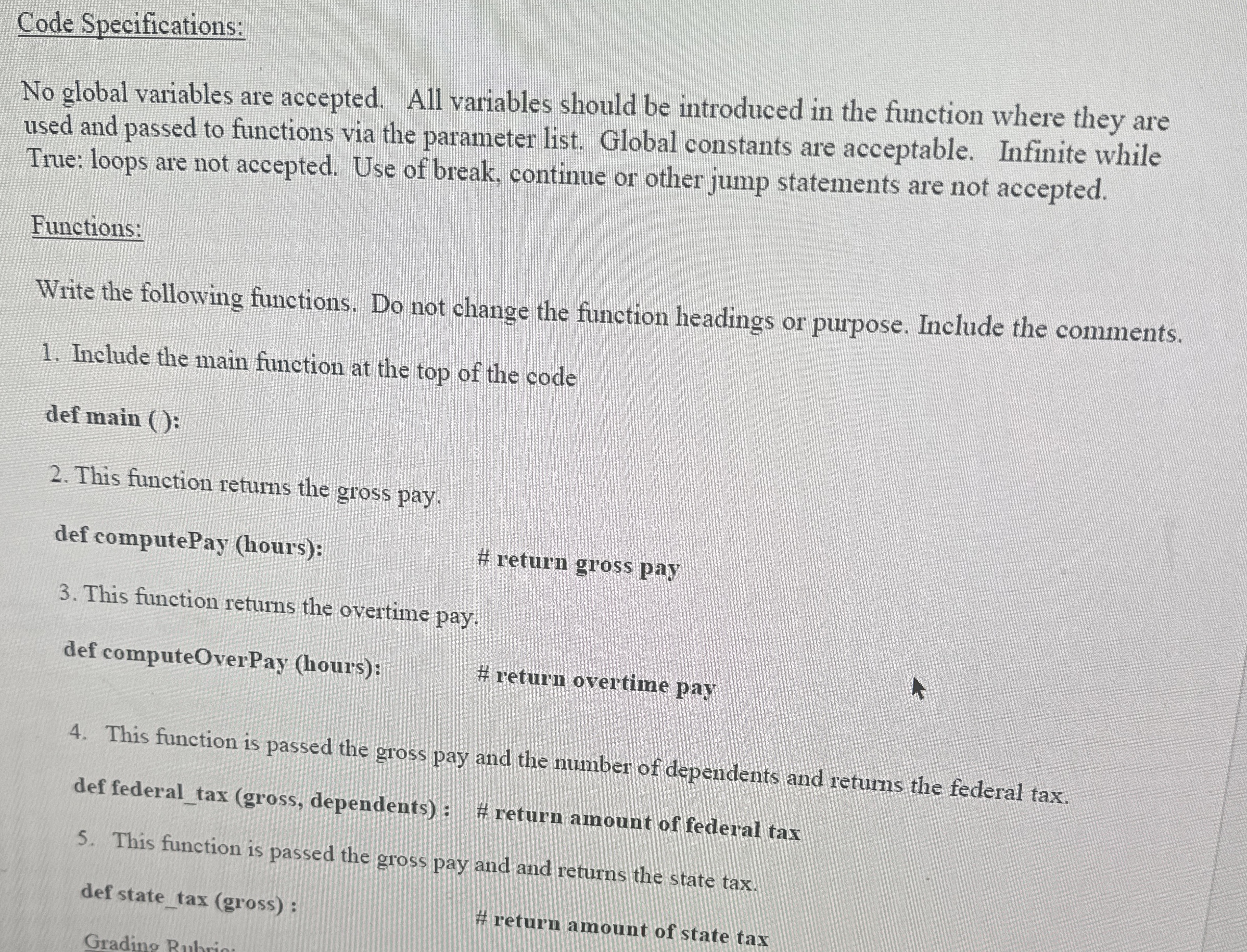 Solved Note:Use same documentation and design rules as | Chegg.com