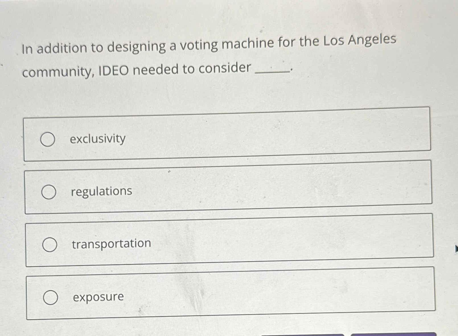 Solved In addition to designing a voting machine for the Los | Chegg.com