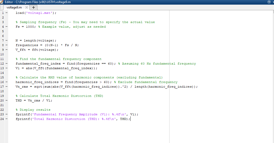 Solved Given a voltage measured from the power grid and its | Chegg.com