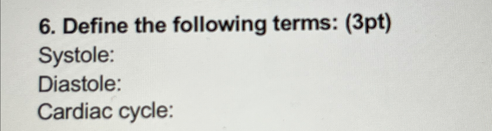 Solved Define the following terms: | Chegg.com
