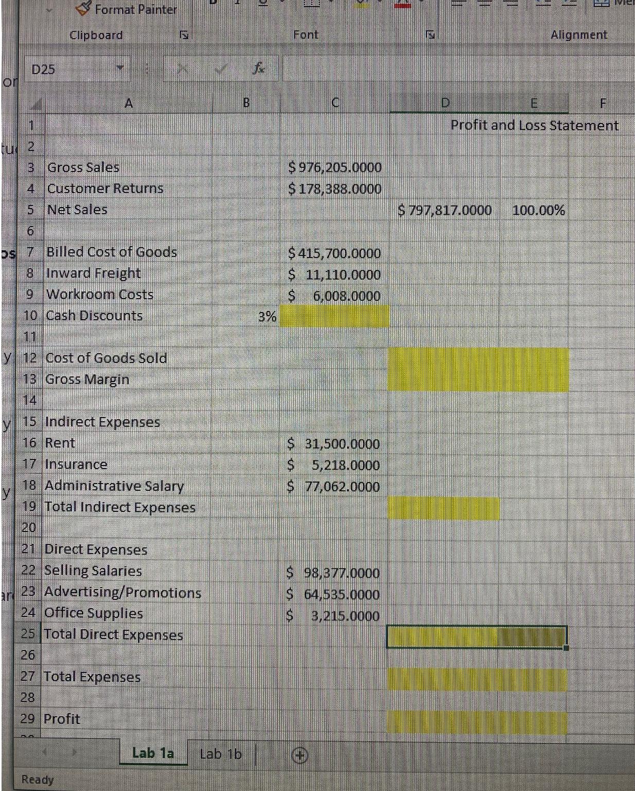Solved what are the correct formulas for the cells | Chegg.com