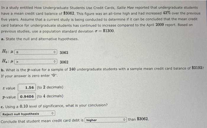 Solved In a study entitled How Undergraduate Students Use | Chegg.com