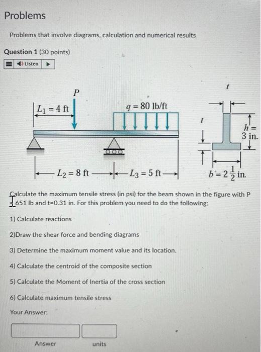 Solved Problems Problems that involve diagrams, calculation | Chegg.com