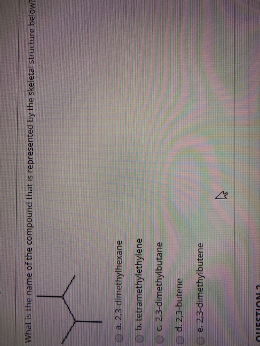 Solved What is the name of the compound that is represented | Chegg.com