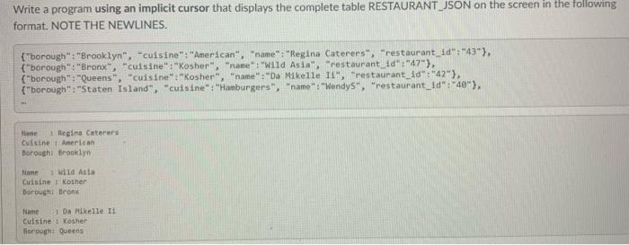 Write a program using an implicit cursor that | Chegg.com