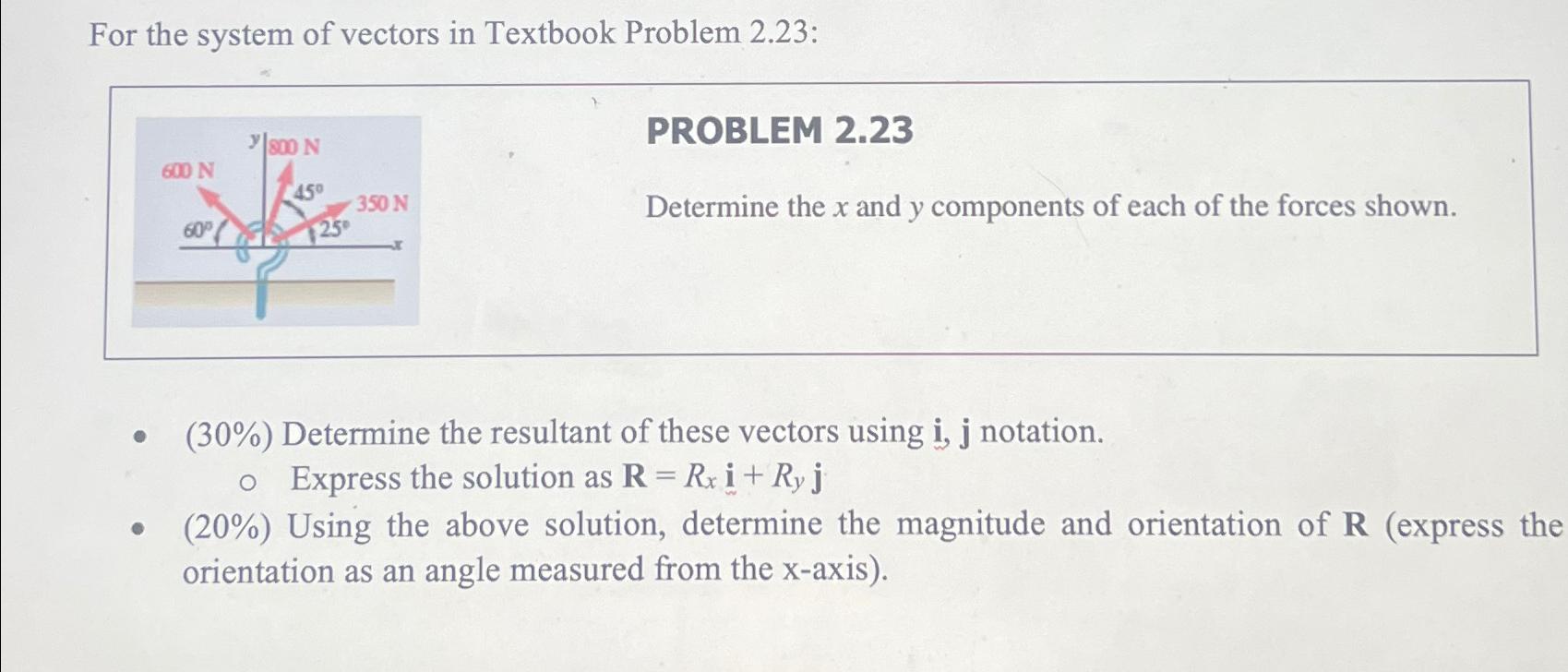 Solved For the system of vectors in Textbook Problem | Chegg.com