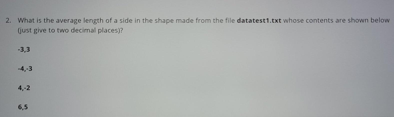 Solved 2. What is the average length of a side in the shape | Chegg.com