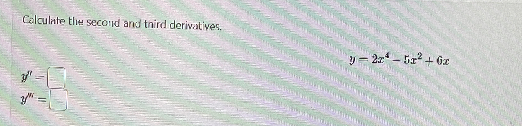 Solved Calculate the second and third | Chegg.com