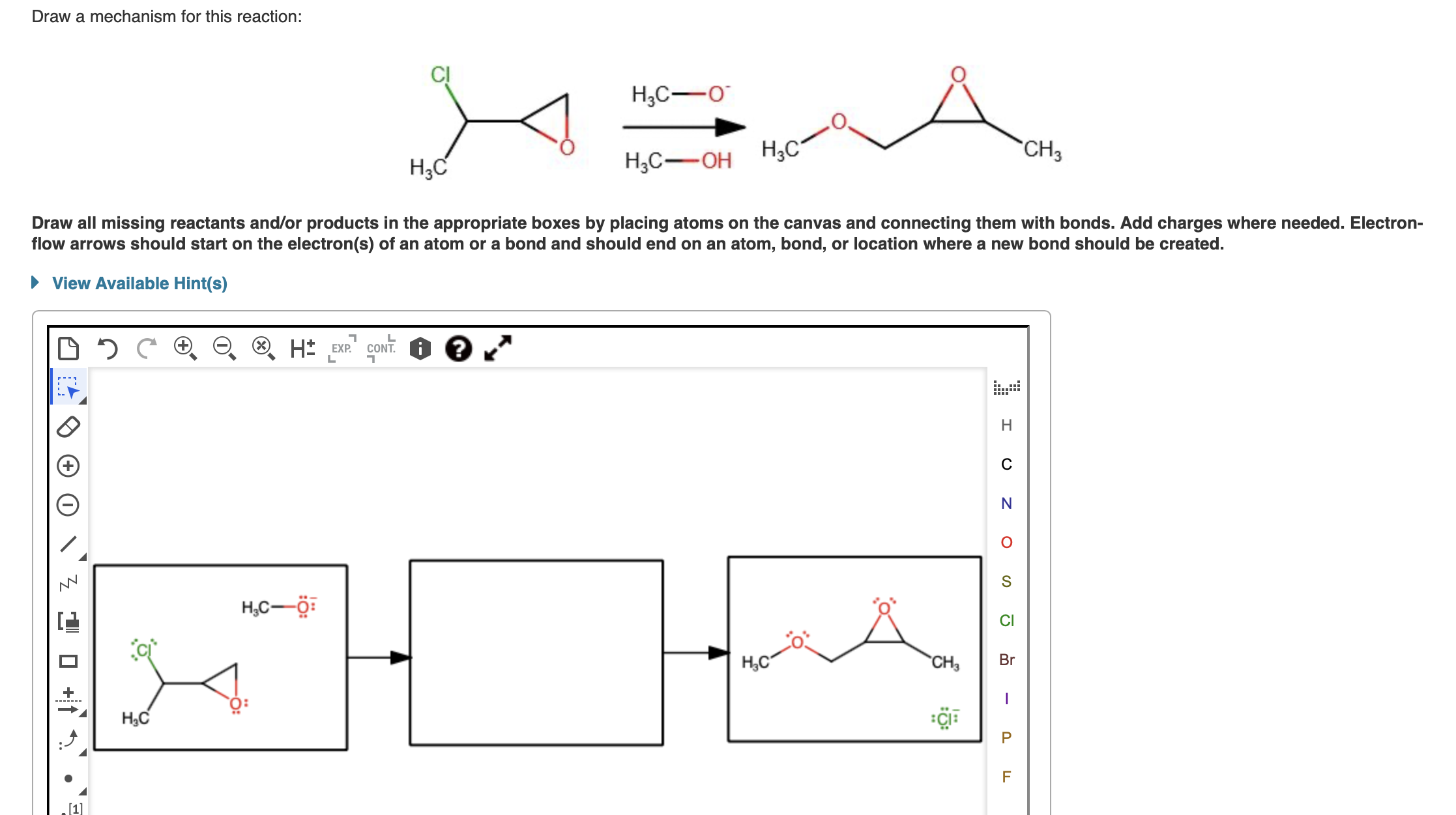 Draw a mechanism for this reaction:Draw all missing | Chegg.com