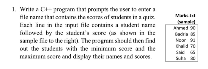 Solved 1. Write a C++ program that prompts the user to enter | Chegg.com