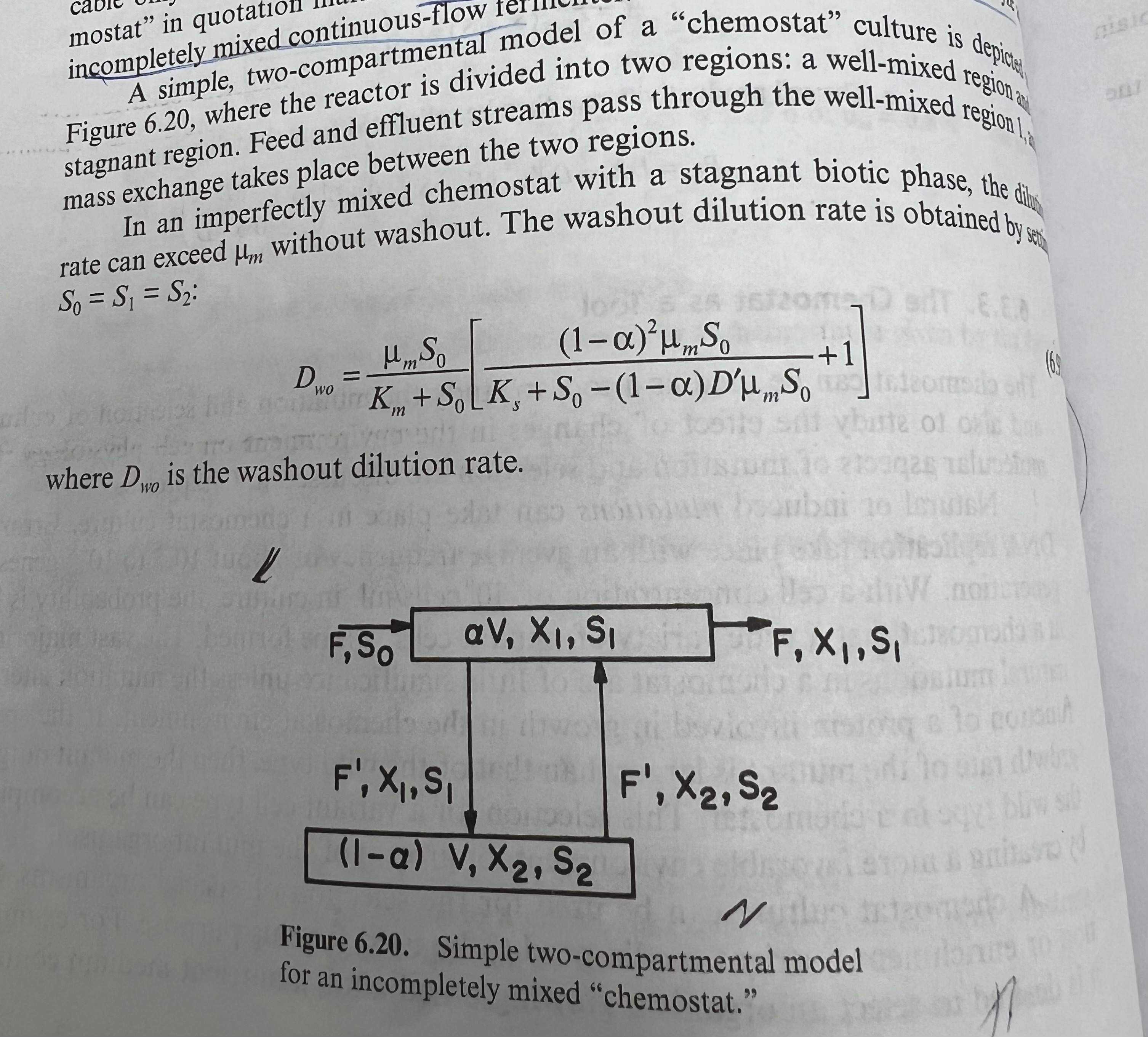 Solved The following eqn for washout dilution rate is wrong. | Chegg.com
