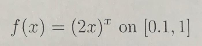 Solved (12 points) Absolute maxima and minima For cach | Chegg.com