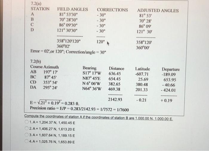 Solved Precision ratio =E/P=0.283/2142.93=1/7572=1/7600 | Chegg.com