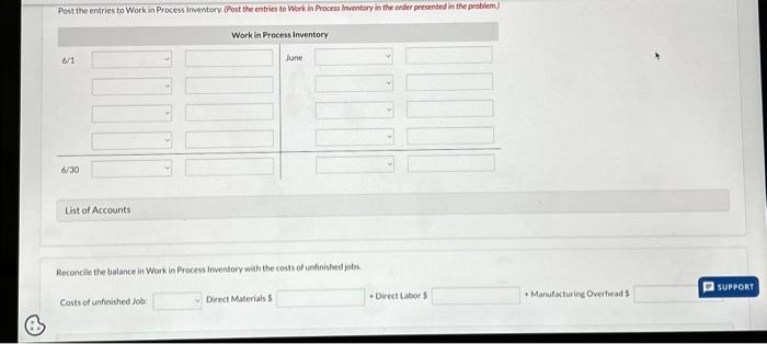 Solved A summary of materials requisition slips and time | Chegg.com