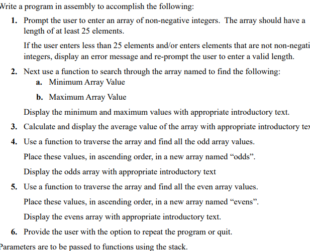 Solved Use masm x86 ﻿to the code | Chegg.com