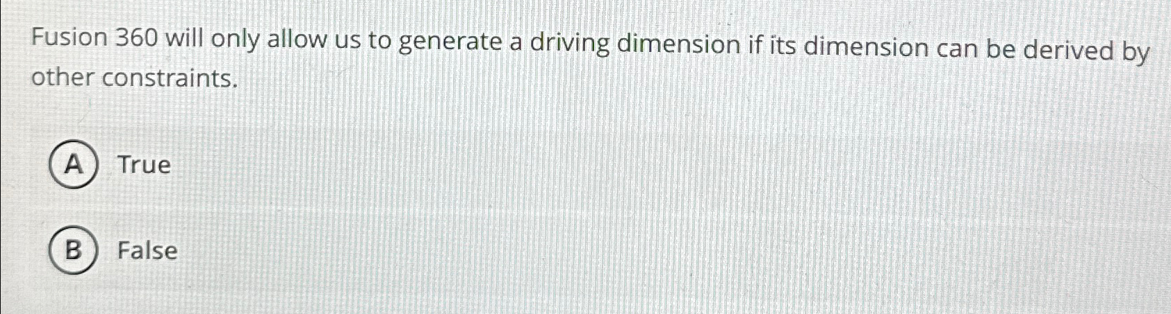 Solved Fusion 360 ﻿will only allow us to generate a driving | Chegg.com