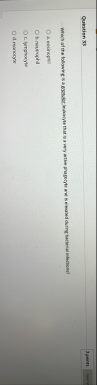 Solved Question 332 ﻿pointsWhich of the following is a | Chegg.com