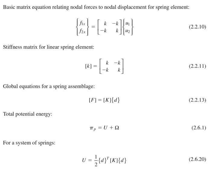 Solved Figure P2-15Obtain the total potential energy of the | Chegg.com