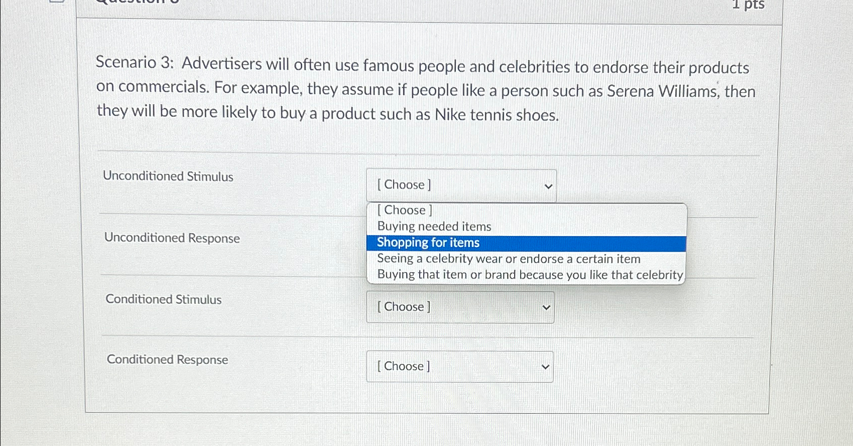 Solved Scenario 3: Advertisers will often use famous people | Chegg.com