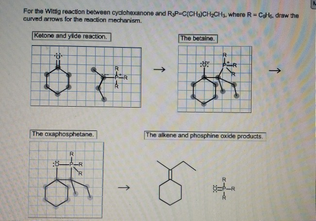 Solved For the Wittig reaction between cyclohexanone and | Chegg.com