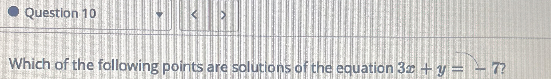 Solved Question 10Which of the following points are | Chegg.com