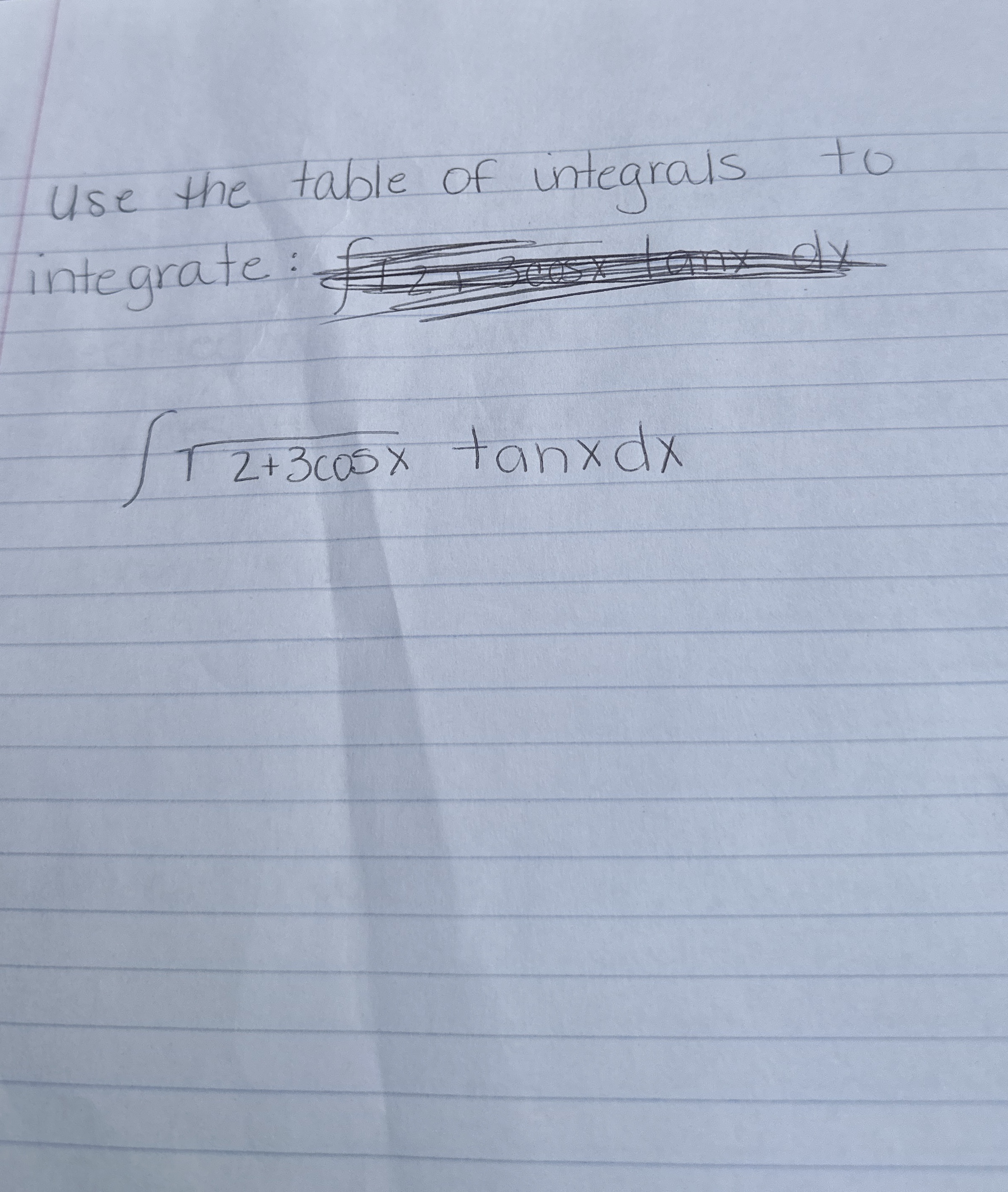 Solved Use the table of integrals to | Chegg.com