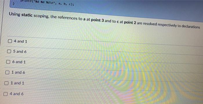 Solved Question 34 Consider the following program written in | Chegg.com