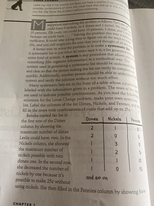 Solved can you solve this problem using a systematic list. | Chegg.com
