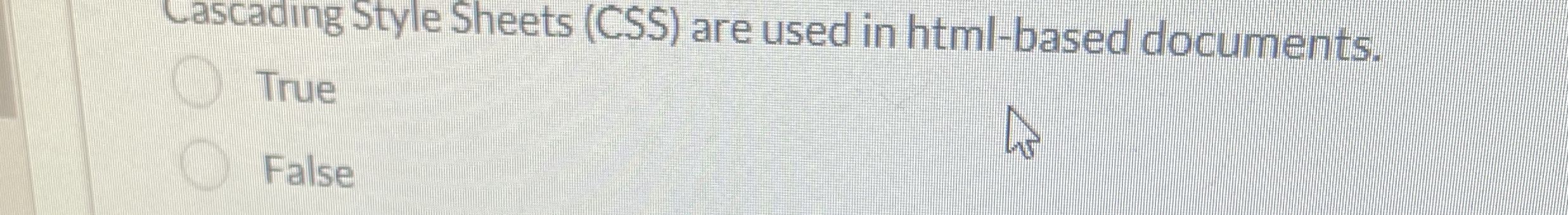 Solved Cascading Style Sheets (CSS) ﻿are used in html-based | Chegg.com